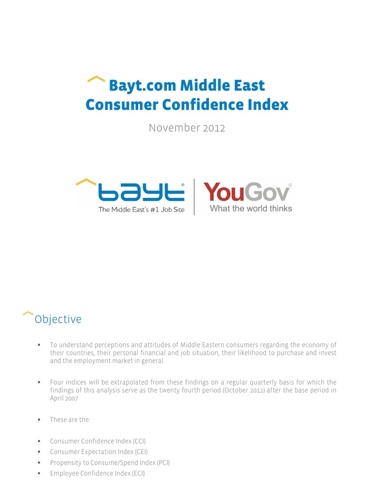 Middle East Consumer Confidence Index | PDF | Consumer Confidence ...