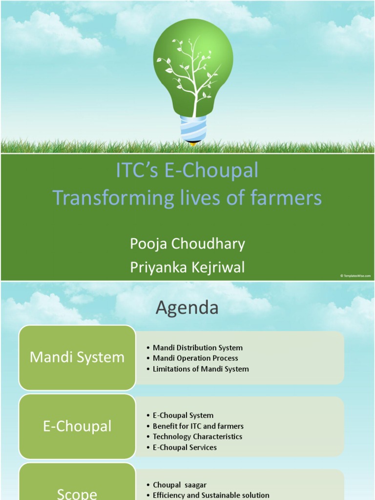 ITC's E-Choupal Transforming Lives of Farmers: Pooja Choudhary Priyanka ...