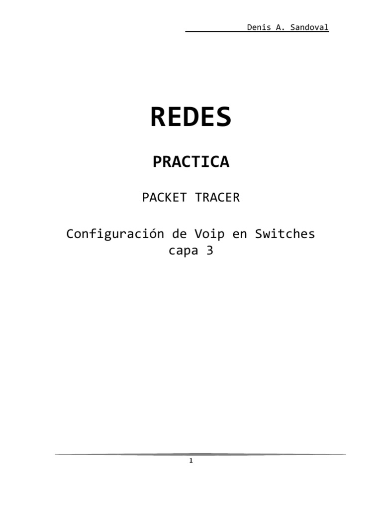 Configuración de Voip en Switches Capa 3 CISCO | PDF | Enrutador (Computación) | Dirección IP