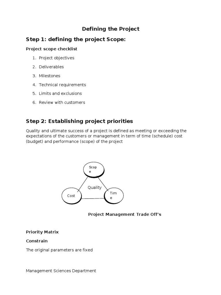3 - Defining The Project | PDF | Departments Of France | Matrix ...