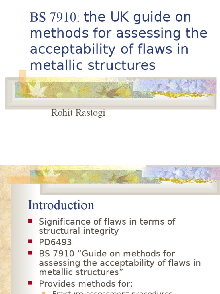 BS 7910 | PDF | Fracture Mechanics | Fracture