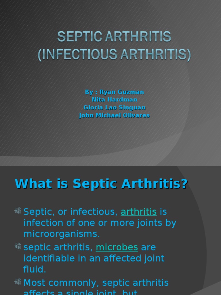 Septic Arthritis 97-03 | PDF | Sepsis | Microbiology