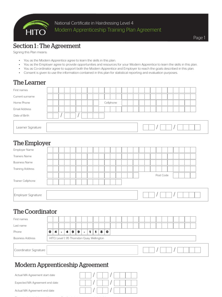 Hairdressing MA Training Plan | Apprenticeship | Hairdresser