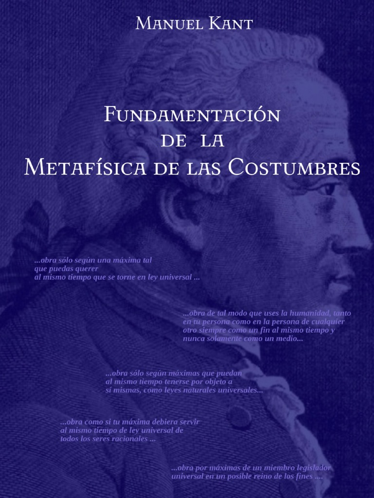 Fundamentacion De La Metafisica Immanuel Kant Pdf