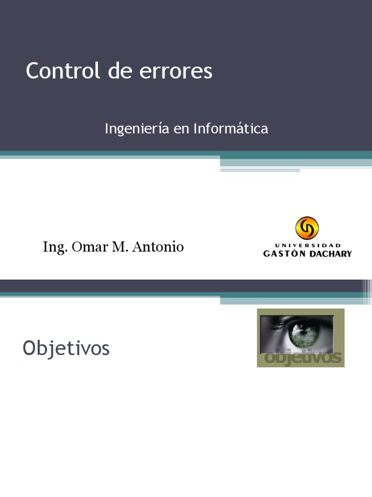 Teoria-Control de Errores | PDF | Detección y corrección de errores | Datos de computadora