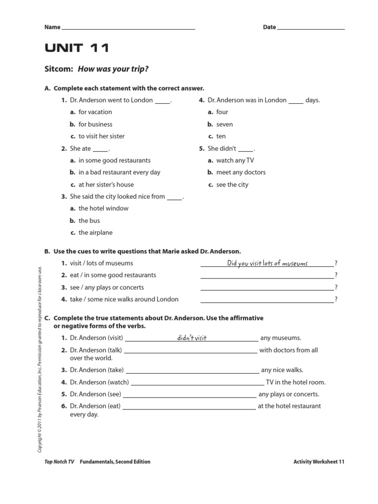 UNIT 11 Video Worksheets | PDF | Art