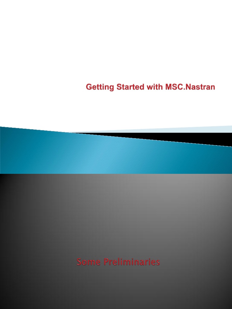 Nastran Static | PDF | Elasticity (Physics) | Finite Element Method