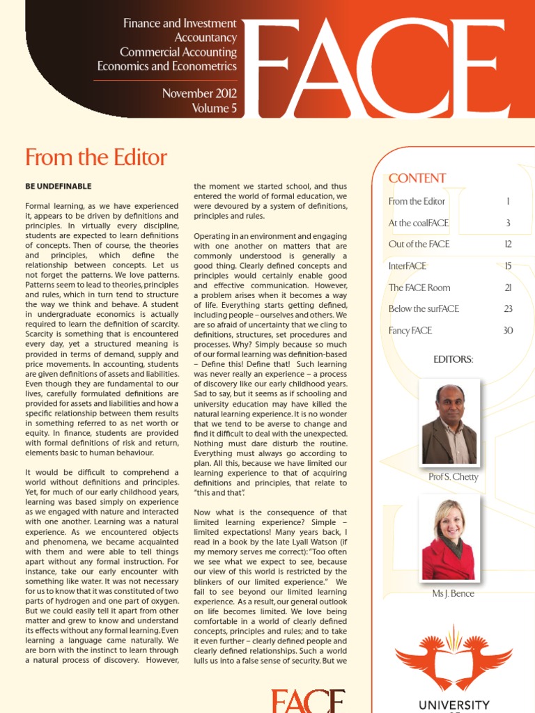 FACE - Nov 2012 Vol 5 | PDF | Economics | Econometrics