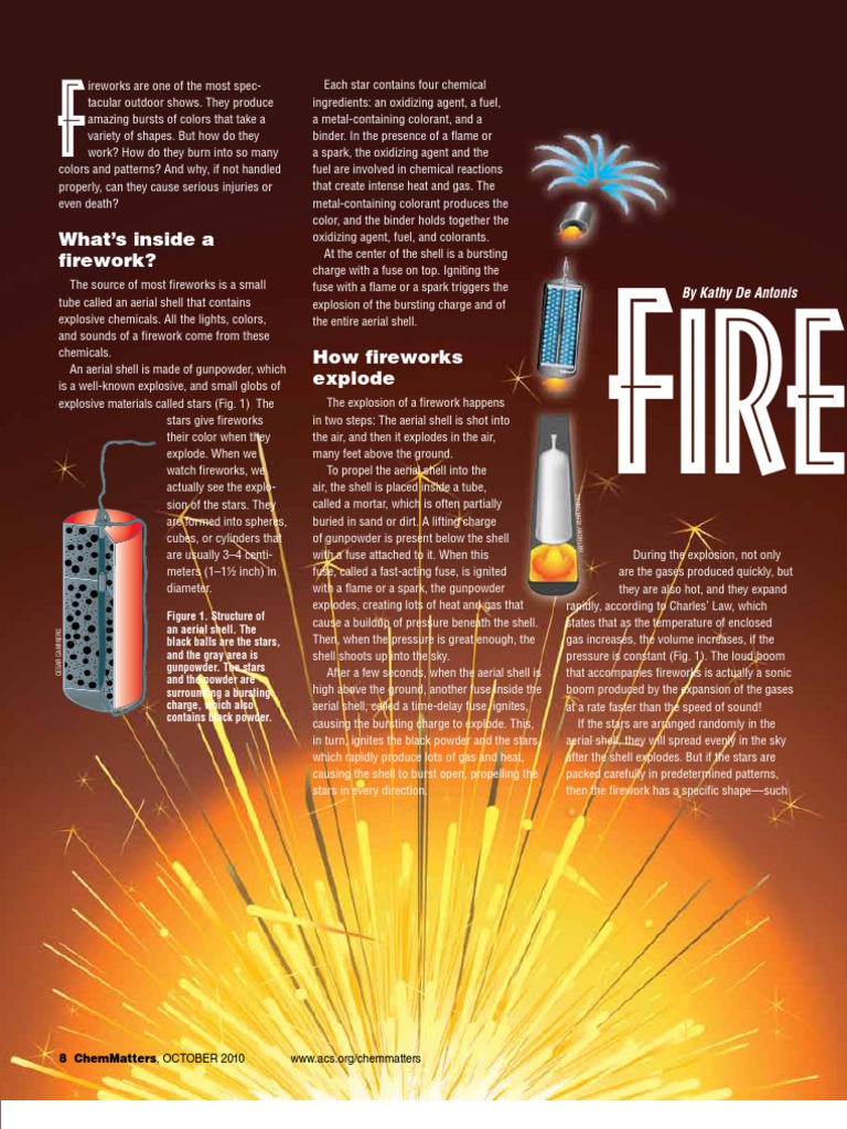 American Chemical Society How Fireworks Work | PDF | Fireworks | Shell ...