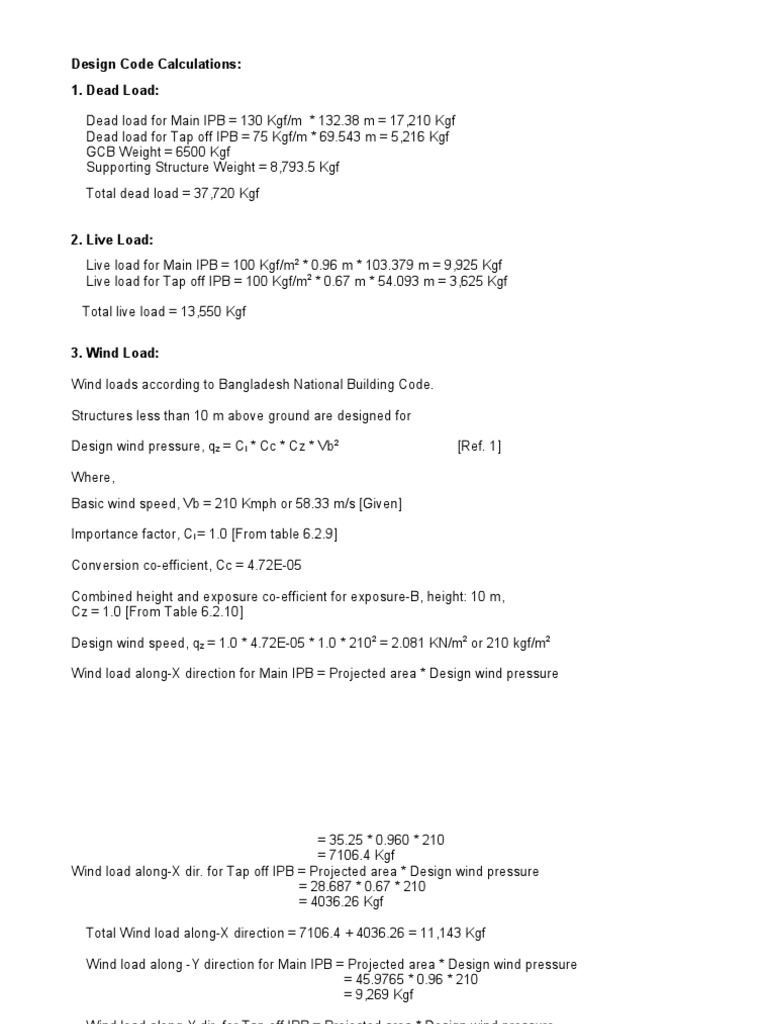 Design Code Calculations GCB | PDF | Eigenvalues And Eigenvectors ...
