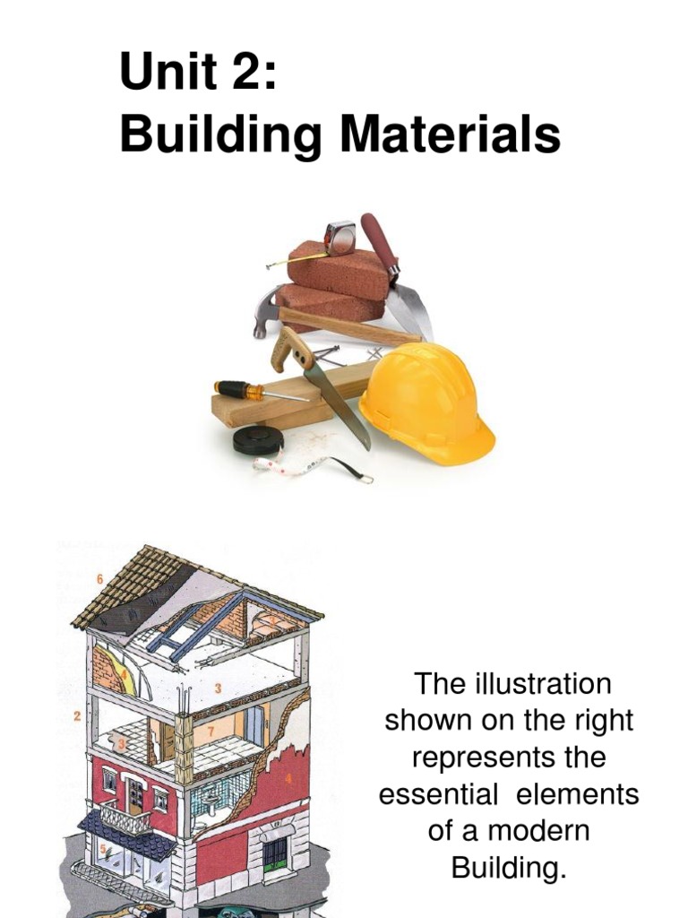 Unit3 BuildingMaterials | PDF | Roof | Wall