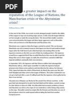Abyssinian Invasion: League's Failure | PDF | League Of Nations ...