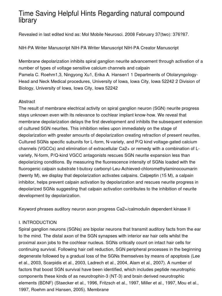 Time Saving Helpful Hints On Natural Compound Library.20121126.202100 ...