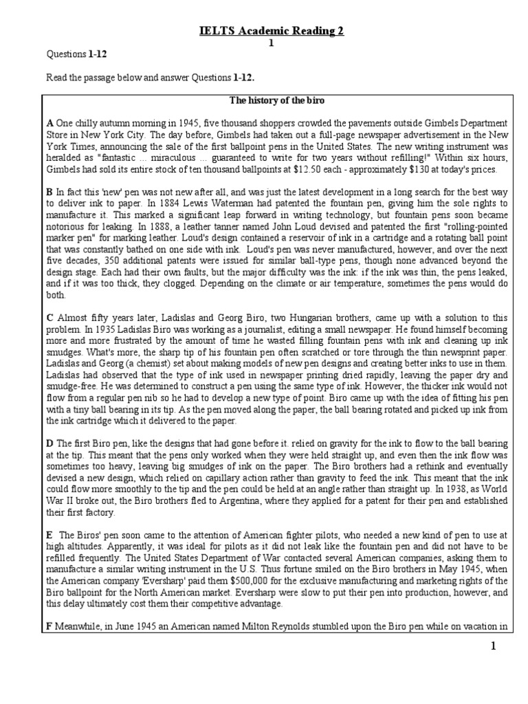 IELTS Academic Reading 2 | PDF | Cocoa Bean | Chocolate