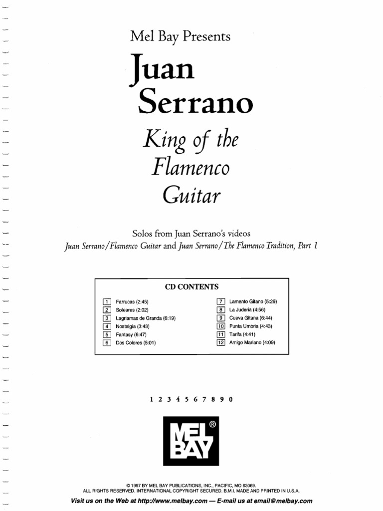 Juan Serrano - King of The Flamenco Guitar (Book) | PDF | Guitar Family ...