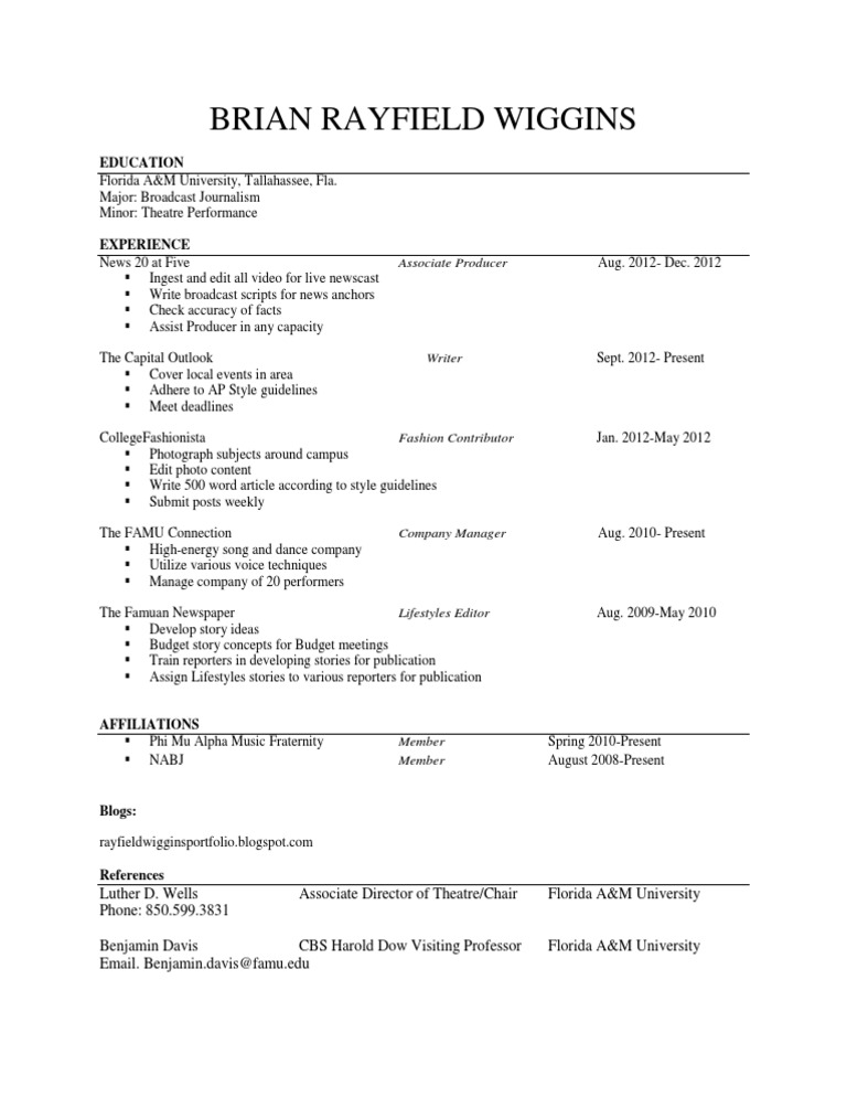 Brian Rayfield Wiggins: Education | PDF