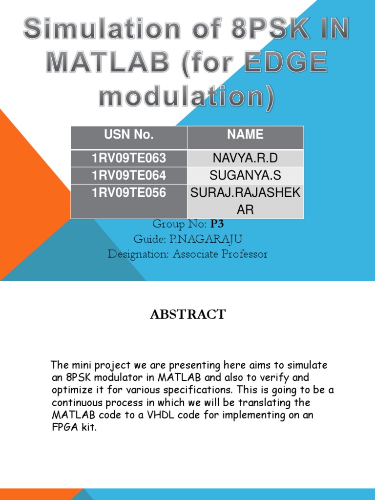 Presentation For Edge Modulation Using 8 PSK | PDF | Mobile ...