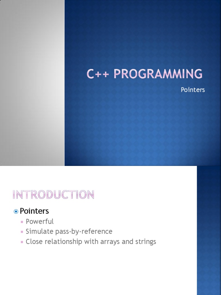 Lec 19 20 21 22 Pointers And Strings Pdf Pointer Computer Programming Notation