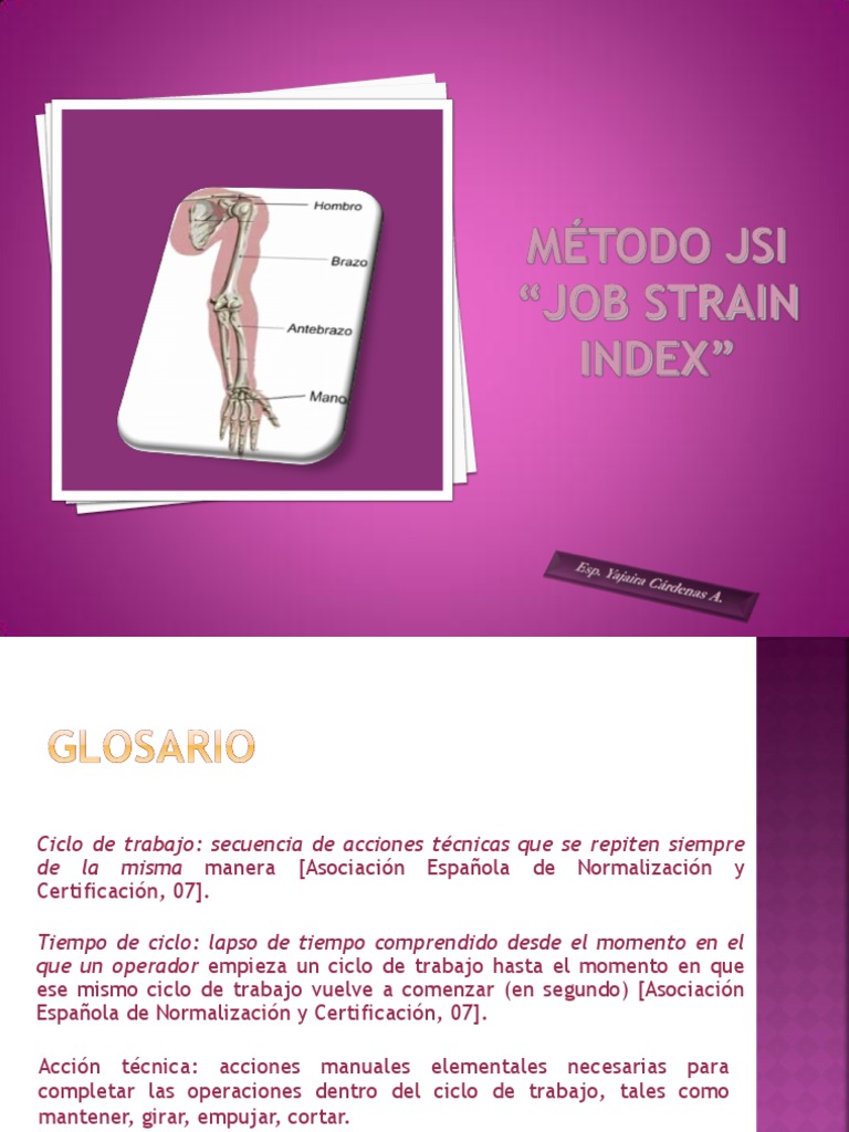 Metodo Jsi (Job Strain Index) | PDF | Factores humanos y ergonomía ...