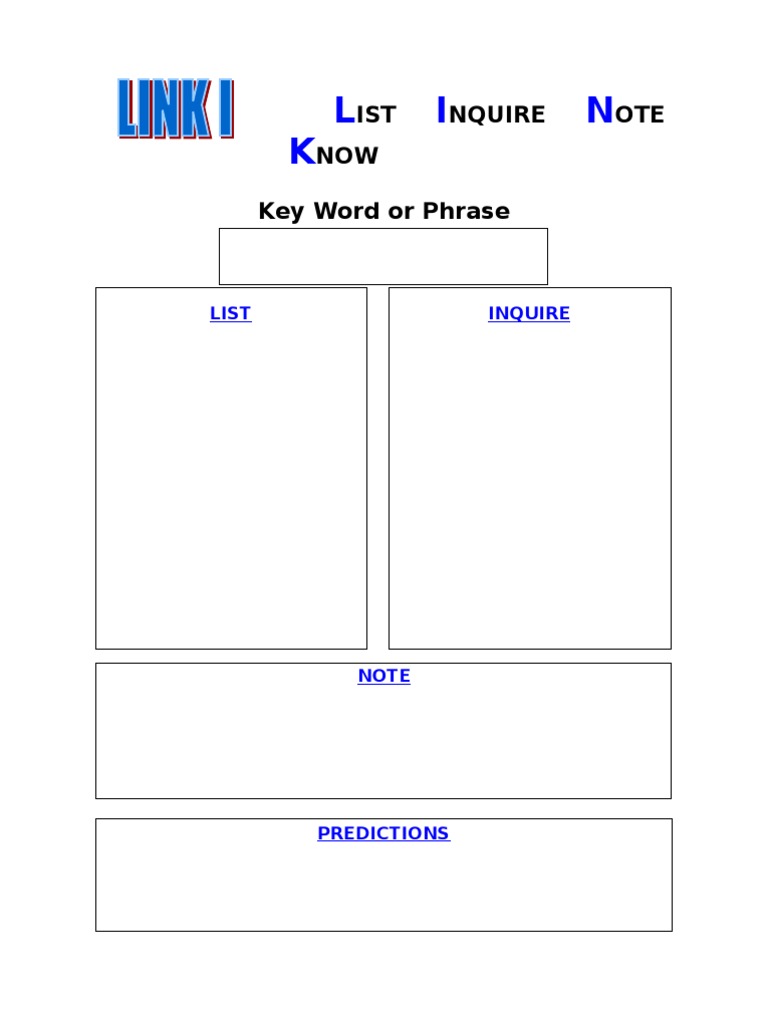 LINK I Outline | PDF