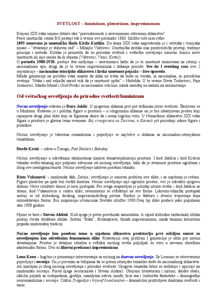 L.trifunovic Svetlost | PDF