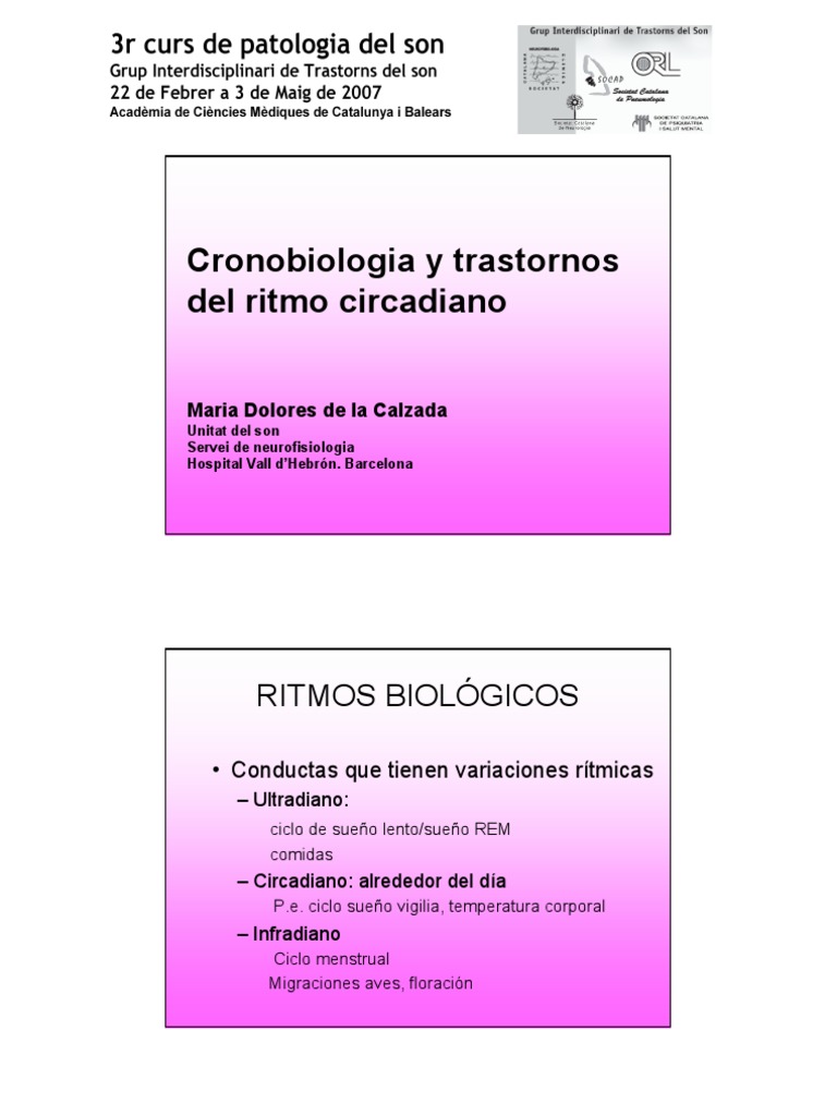 Ritmos biologicos | Ritmo circadiano | Dormir