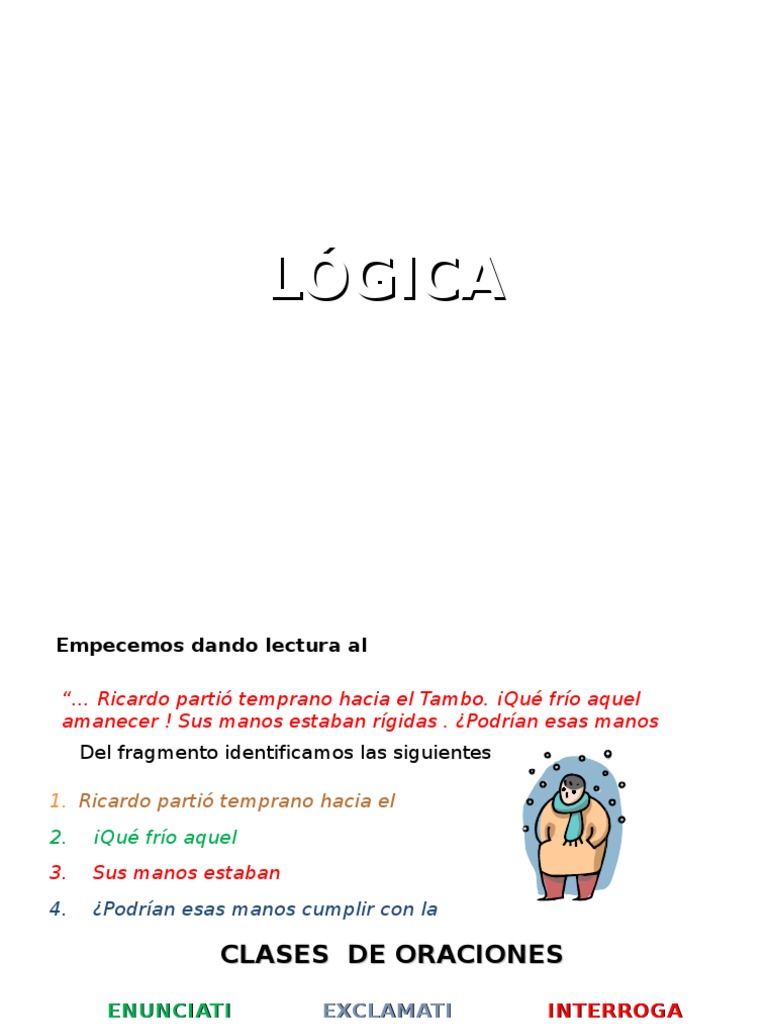 Presentación 1 | PDF | Proposición | Lógica matemática