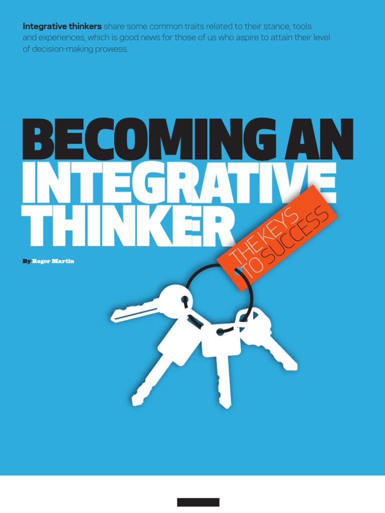 Keys to Becoming an Integrative Thinker | PDF | Reason | Inductive ...