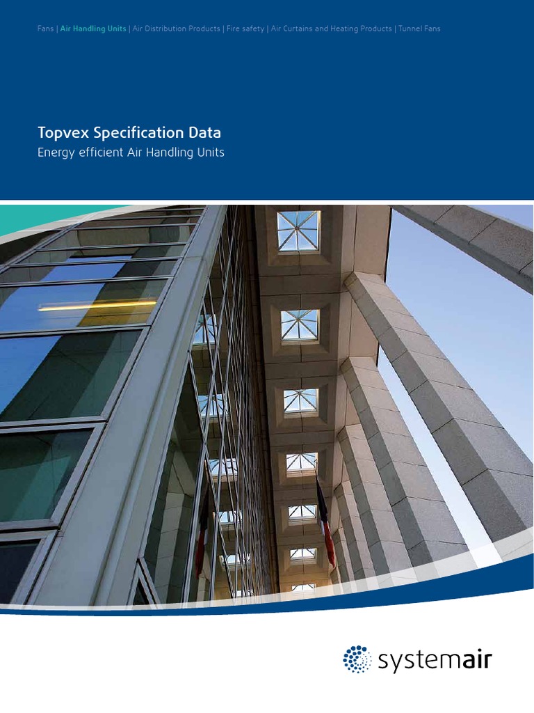 Topvex Air Handling Units Guide | PDF | Hvac | Heat Exchanger