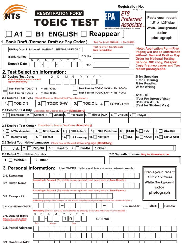 Toeic Test Toeic Test: A1 B1 English Reappear | PDF
