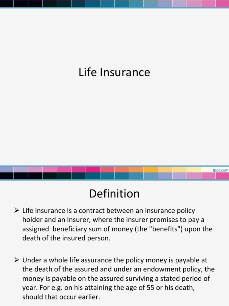 Lecture - 6 Life Insurance | PDF | Life Insurance | Insurance