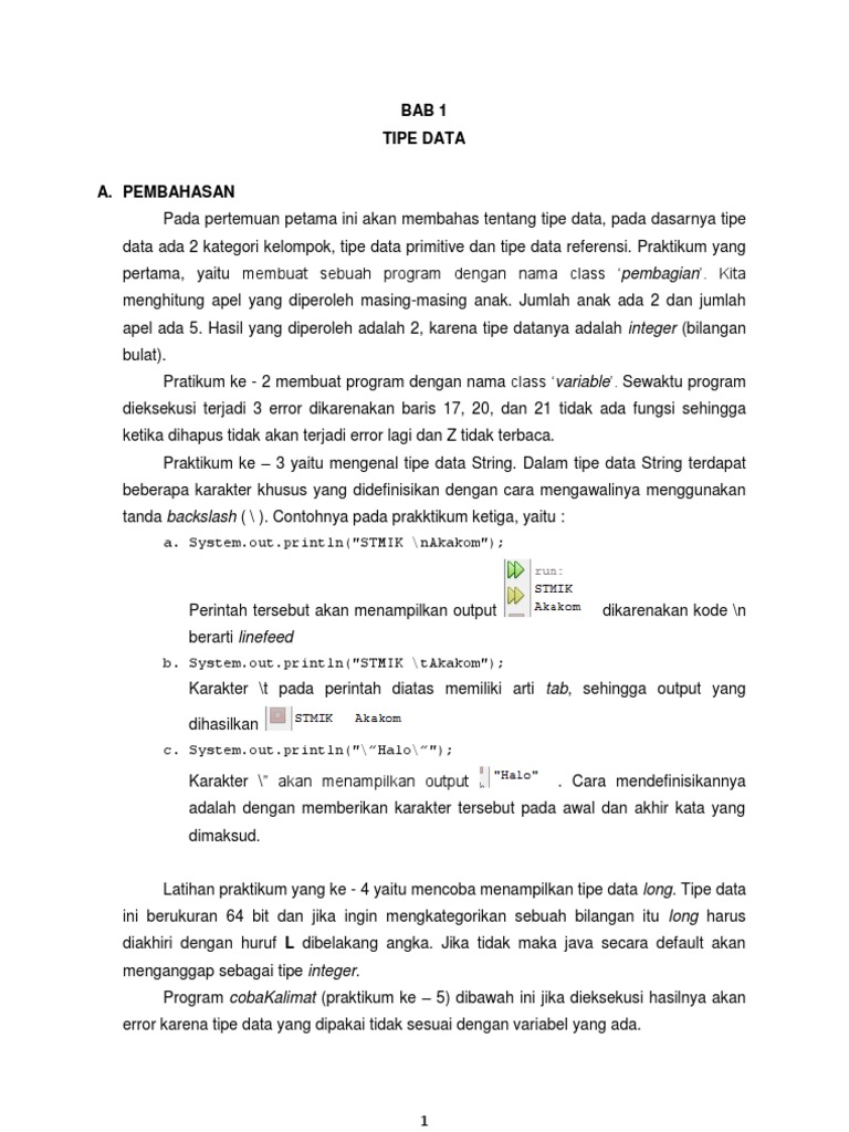 Tipe Data dan Algoritma Sorting Java | PDF