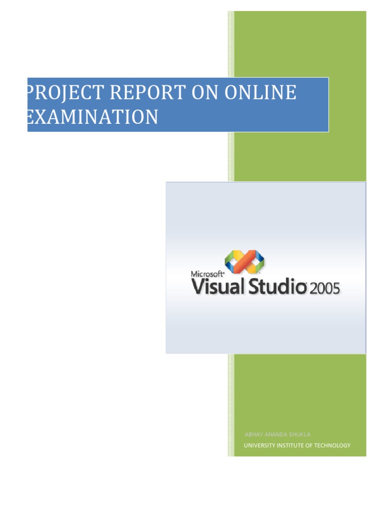 Online Examination System in .NET & DB2 | PDF | Microsoft Windows ...