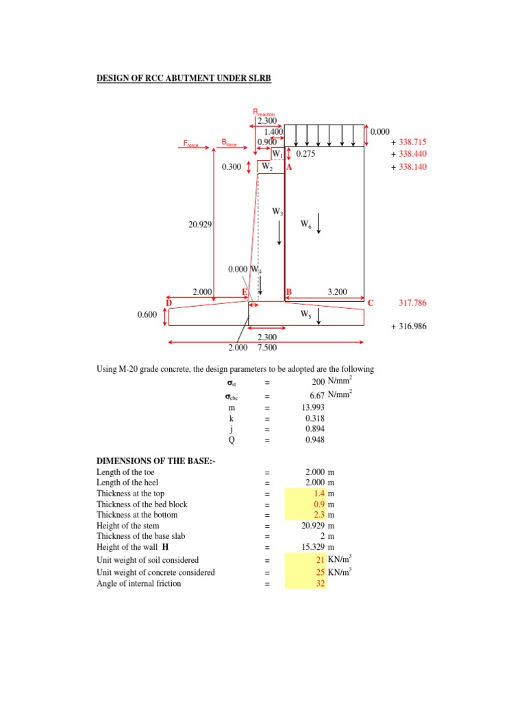 Retaining Wall Design For Us Wing Wall | PDF | Mechanics | Mechanical ...