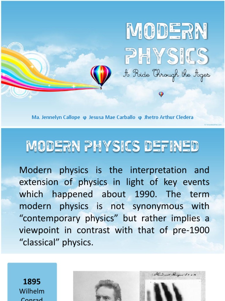 Modern Physics Timeline | PDF | Electron | Quantum Mechanics