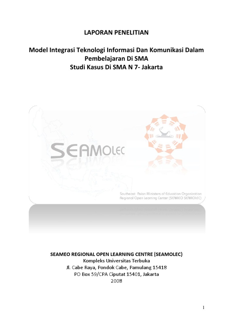 Contoh Proposal Teknologi Informasi Dan Komunikasi Tingkat Sma2 | PDF