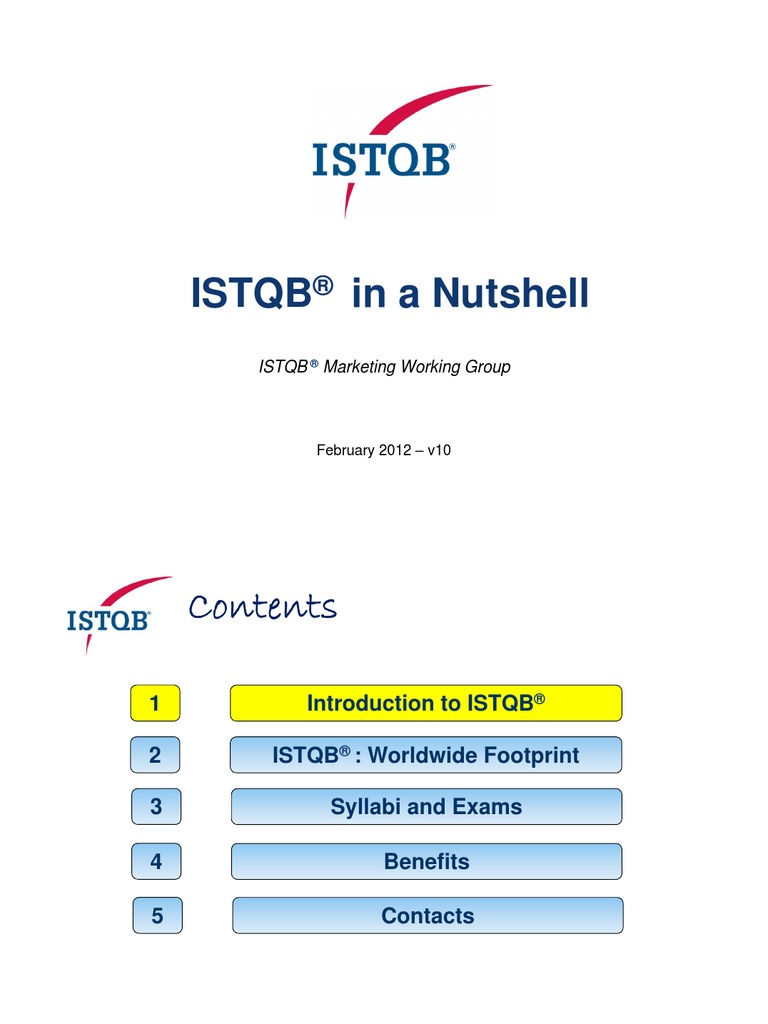 ISTQB Presentation | PDF | International Software Testing ...