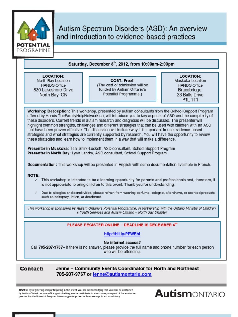 Autism Spectrum Disorders (ASD) : An Overview and Introduction To ...