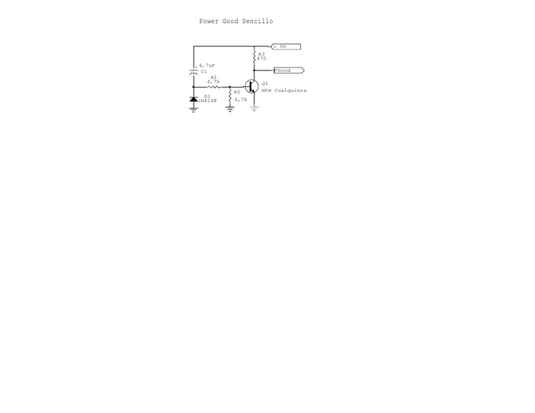 Simple Power Good Circuit Diagram | PDF