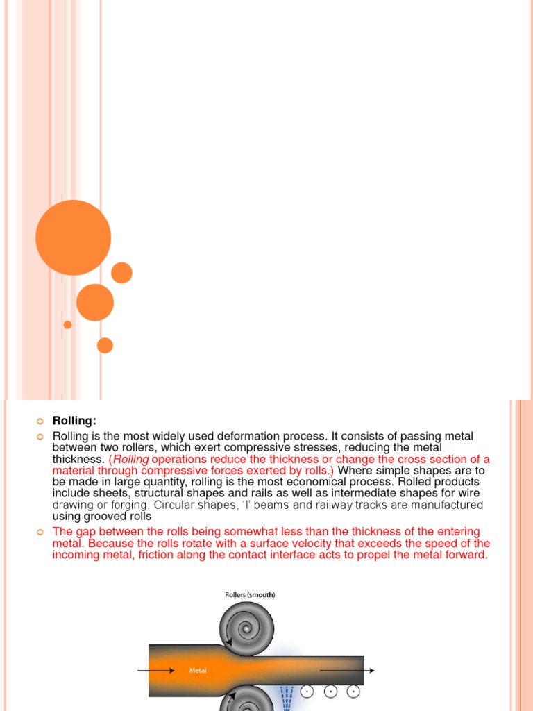 Rolling(Bulk Deformation process) | Rolling (Metalworking) | Stress ...