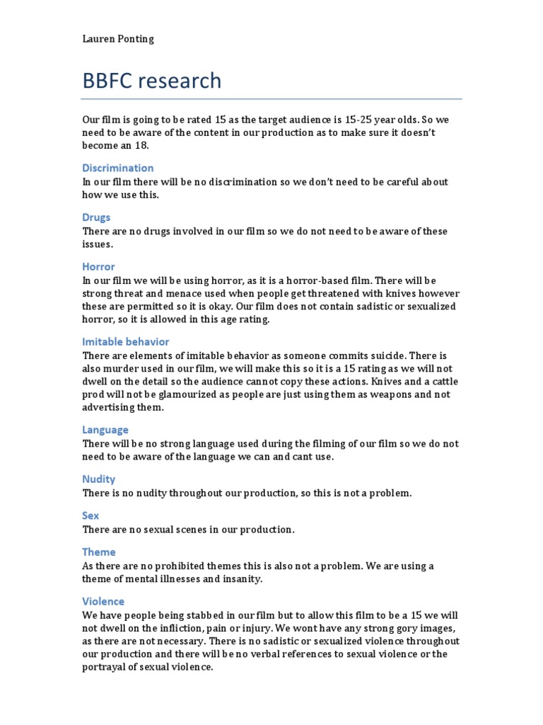 BBFC Research | PDF | Social Science | Games & Activities