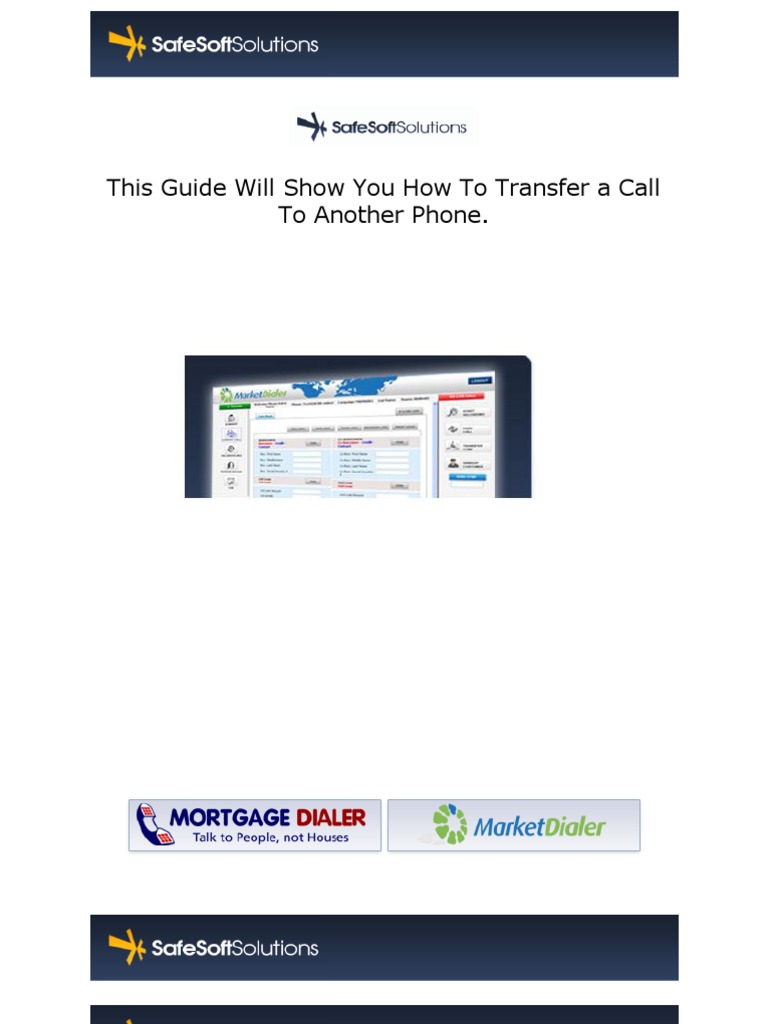 How To Transfer A LIVE CALL To A Third Party | PDF | Telephony ...