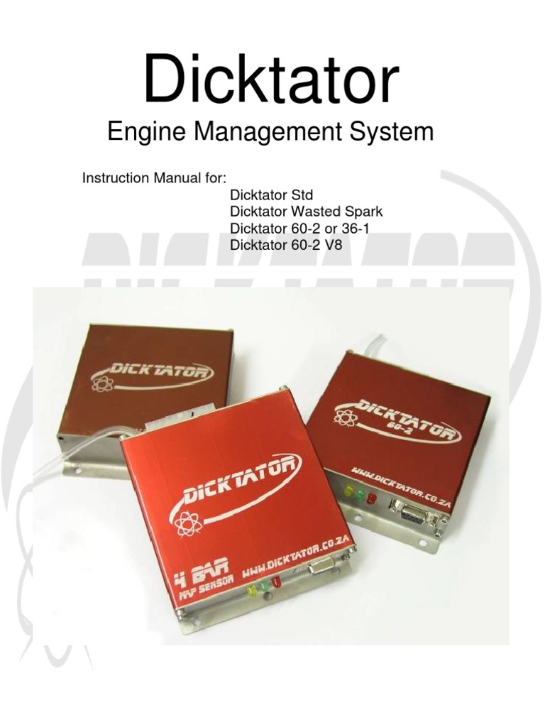Dicktator: Engine Management System | PDF | Turbocharger | Throttle
