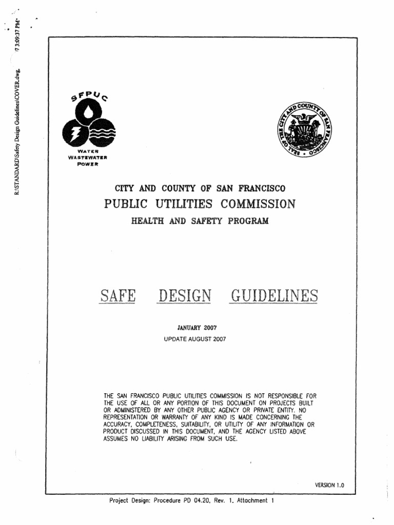 San Francisco Public Utilities Commission Safety Design Guidelines ...