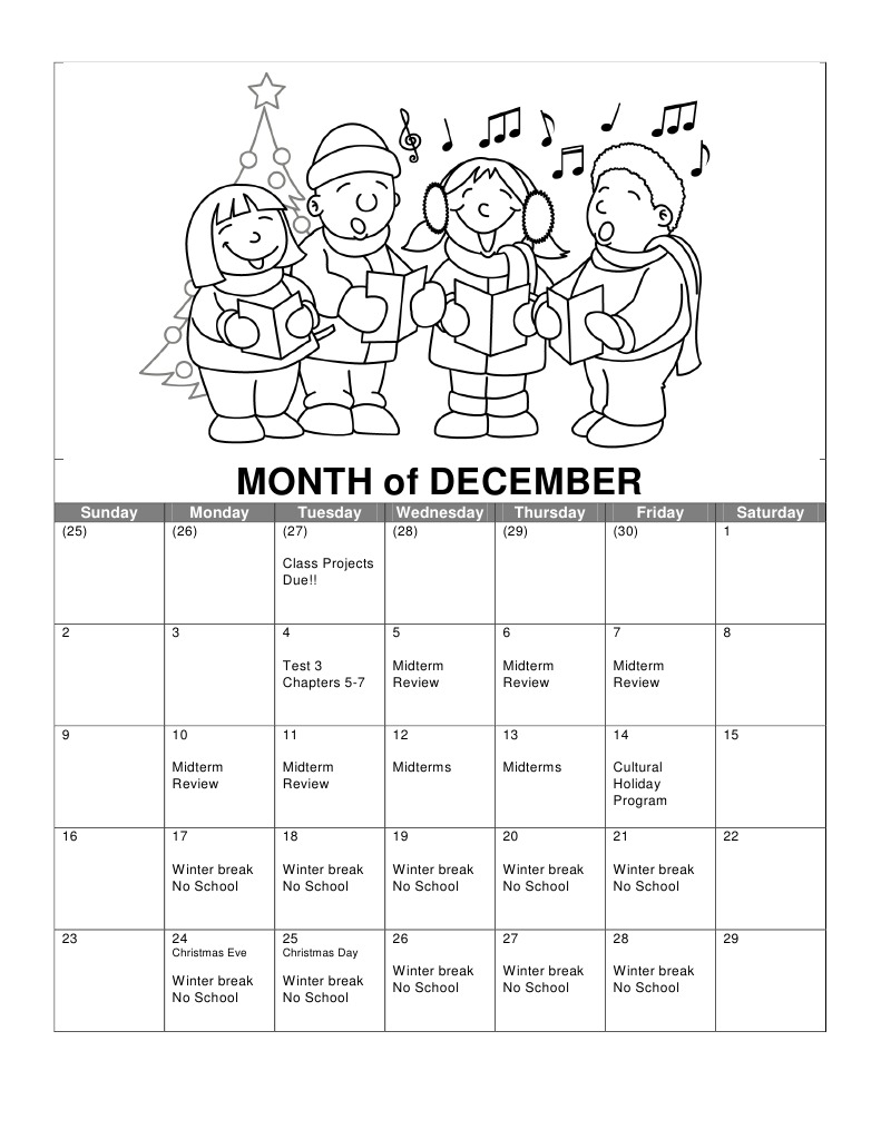 Month of December | PDF | Home & Garden