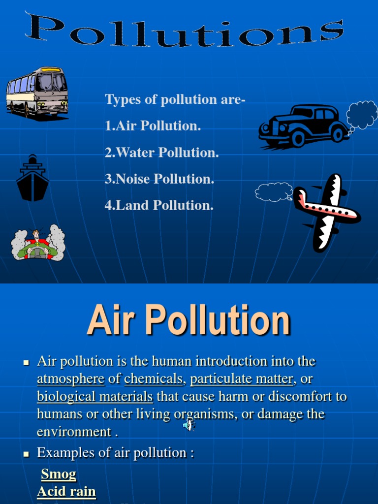 Overview of Pollution Types and Examples | PDF | Air Pollution | Pollution