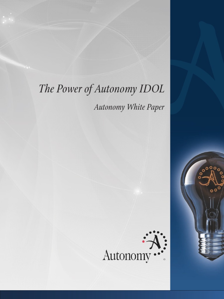 Autonomy - Power - IDOL Technology White Paper | PDF | Search Engine ...