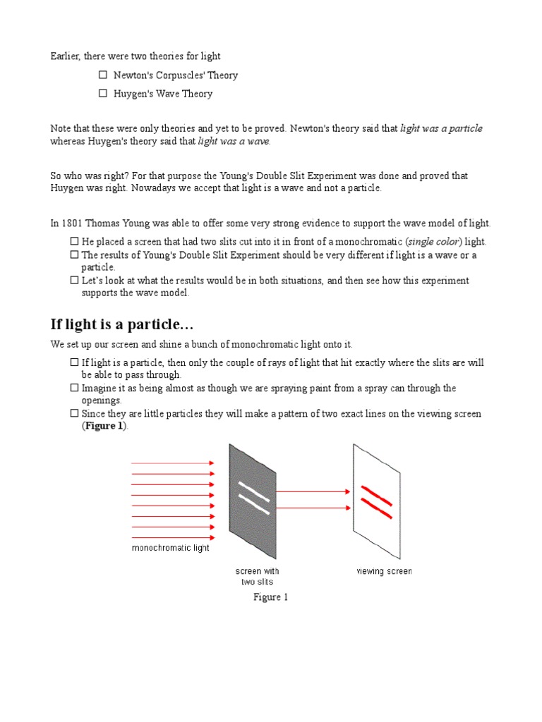 Young's Double Slit Experiment | PDF | Interference (Wave Propagation ...