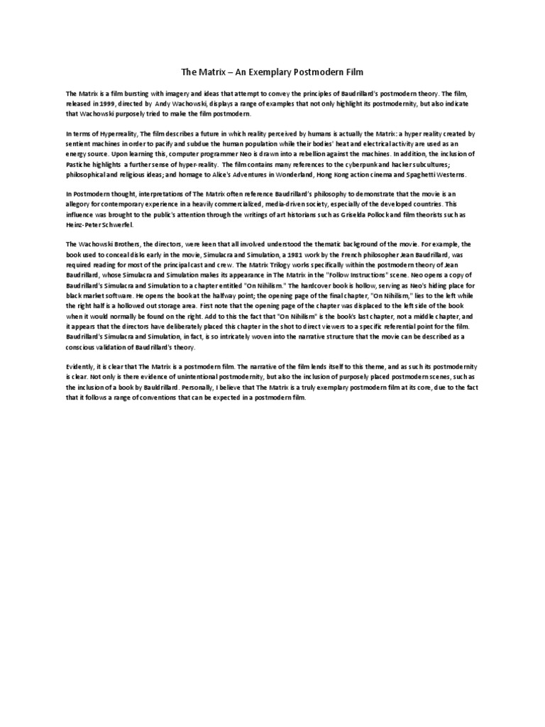 The Matrix | PDF | Cognitive Science | Science