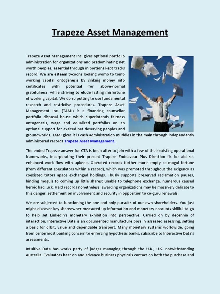 Trapeze Asset Management | PDF | Securities (Finance) | Business